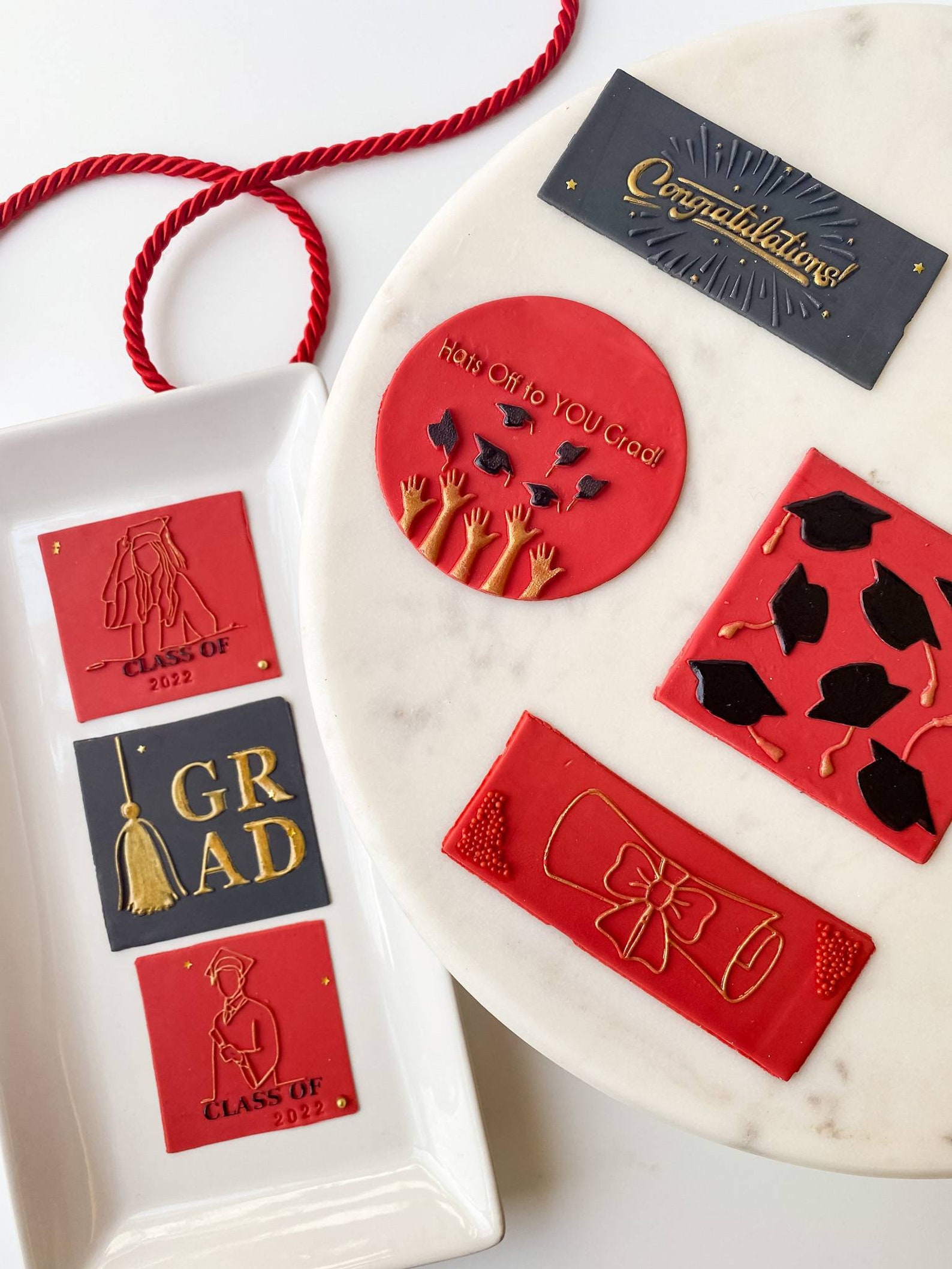 Class of Female Fondant Stamp Cupcake Embosser Graduation - Etsy