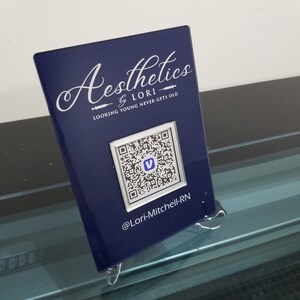 QR Code Display Sign Mini QR Codes - Etsy