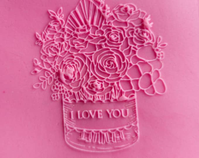Looping Hearts Reverse Embosser Stamp - Etsy