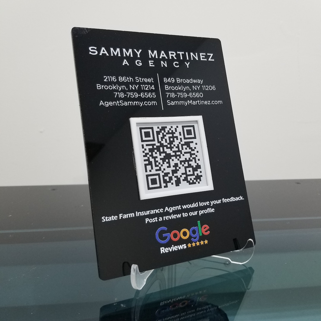 Google Review QR Code Display Sign | Cashapp QR Code Display | Social ...
