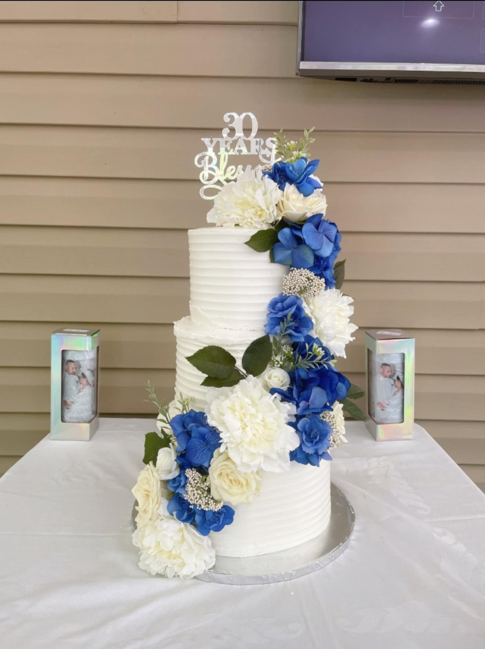 Anniversary Cake Topper | Birthday Cake Topper| Layered Cake Topper ...