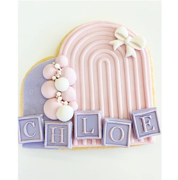 Rainbow Arch Cookie Embosser Fondant Cookie Cutter 3D - Etsy