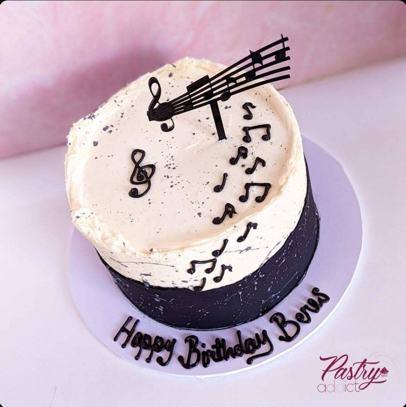 Musical Note Cake Topper Custom Cake Topper Mirror Cake - Etsy