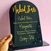 Bar Table Sign Acrylic Custom Bar Sign Custom Bar Menu Wedding Bar Menu ...