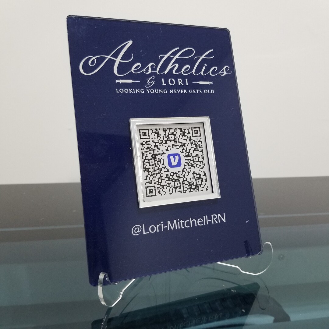 QR Code Display Sign | Mini QR Codes - Etsy