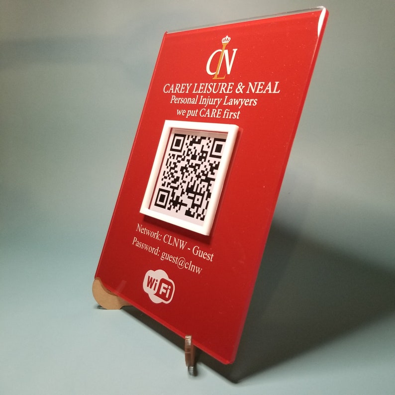 Mini QR Display Sign Mini QR Code Social Media Sign - Etsy