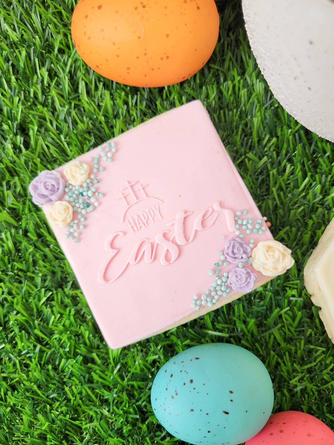 Easter Fondant Stamp |happy Easter Cookie Stamp| Cupcake Embosser ...