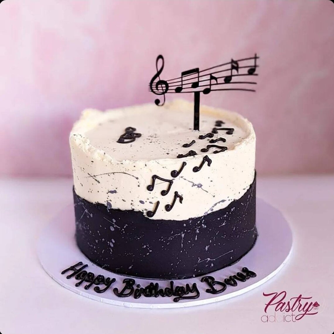 Musical Note Cake Topper Custom Cake Topper Mirror Cake - Etsy