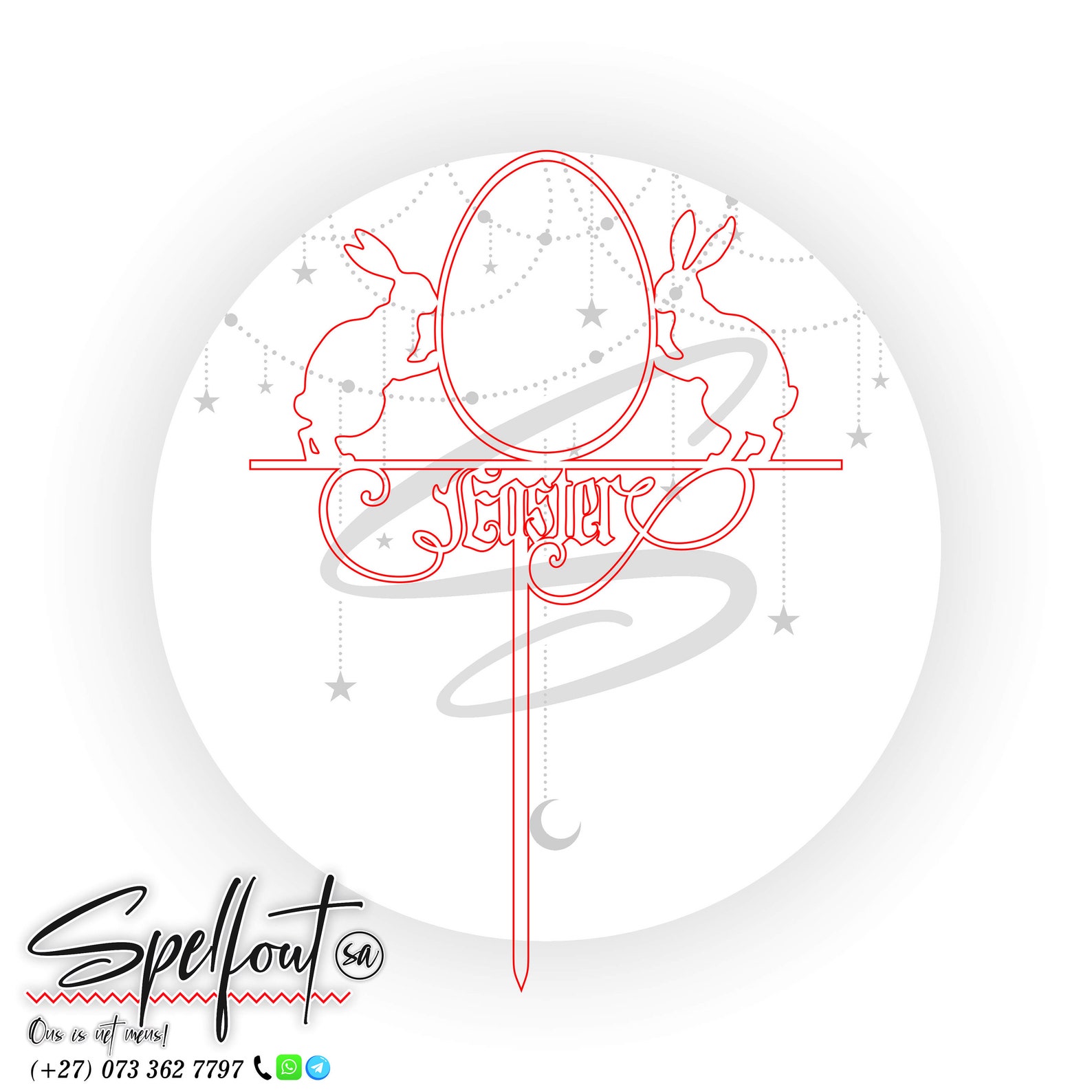 Cake Topper SVG File, Easter Cupcake Topper SVG, Instant Download ...