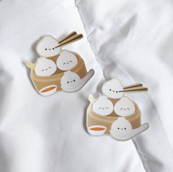 Cute Xiao Long Bao Sticker Asian food sticker laptop | Etsy