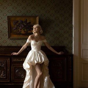 White Wedding Set, Bridal Corset and Shirt Skirt, Bridal Set, Stylish ...