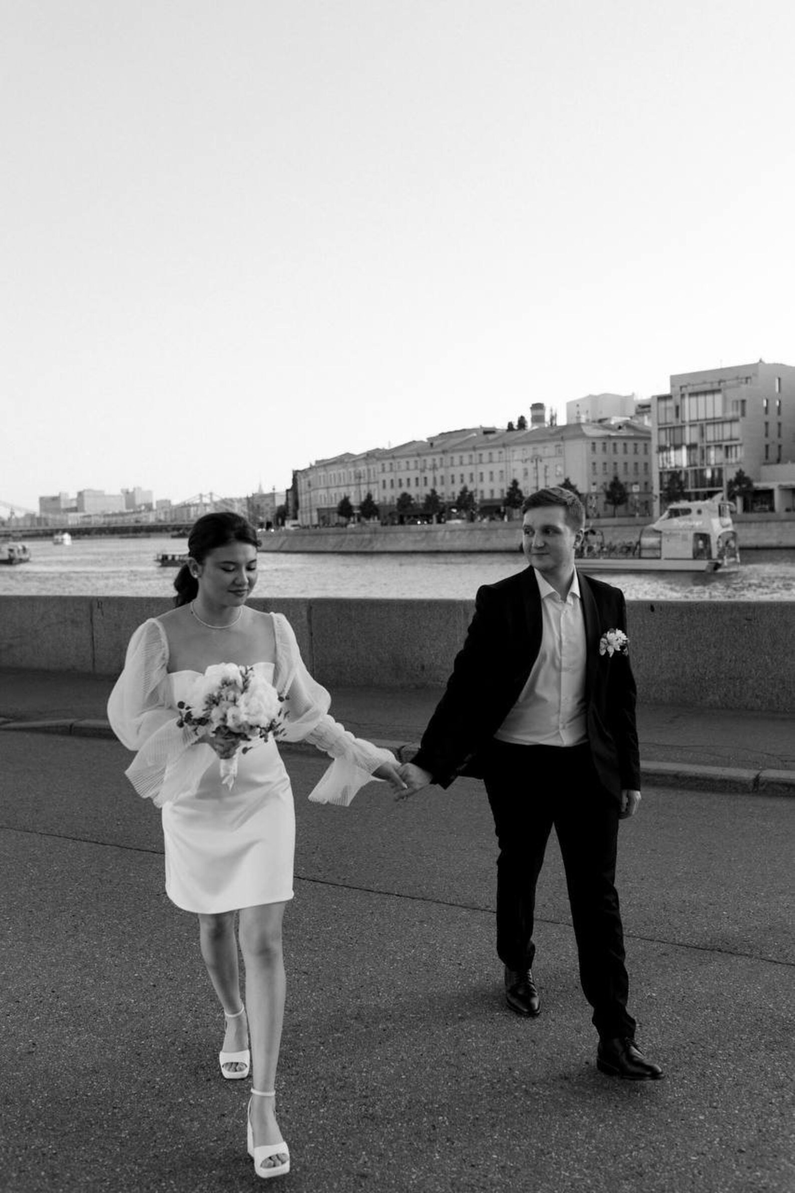 Modern Mini Wedding Dress Simple Wedding Dress Mini Dress - Etsy