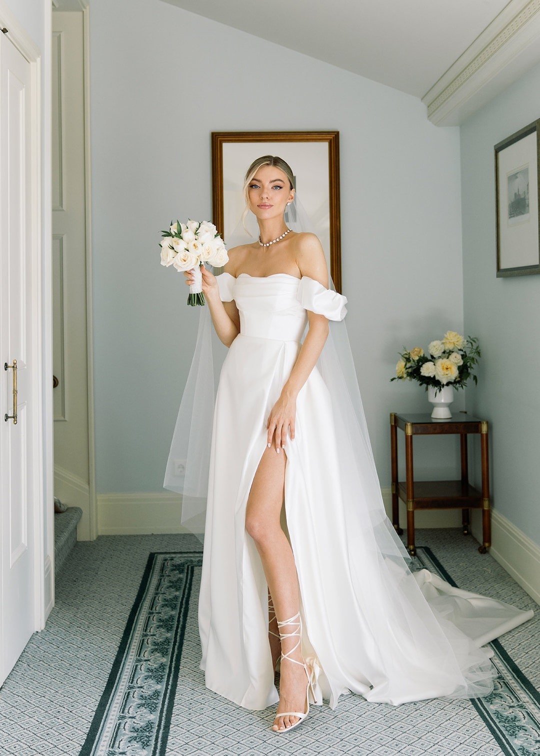 Off-the-shoulder Wedding Dress, Romantic Wedding Dress, Wedding Dress ...