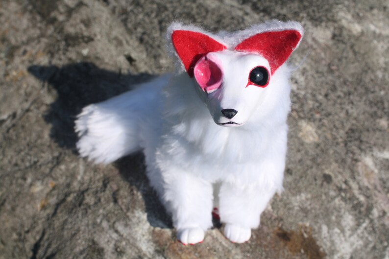 Wolf-fox Posable Art Doll With Eyepatch - Etsy