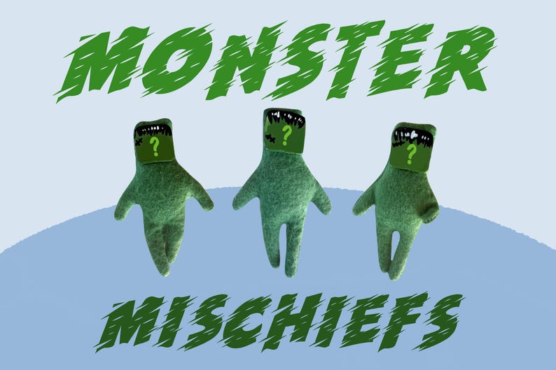 Little Mischief™ Classic Monster Series - Etsy