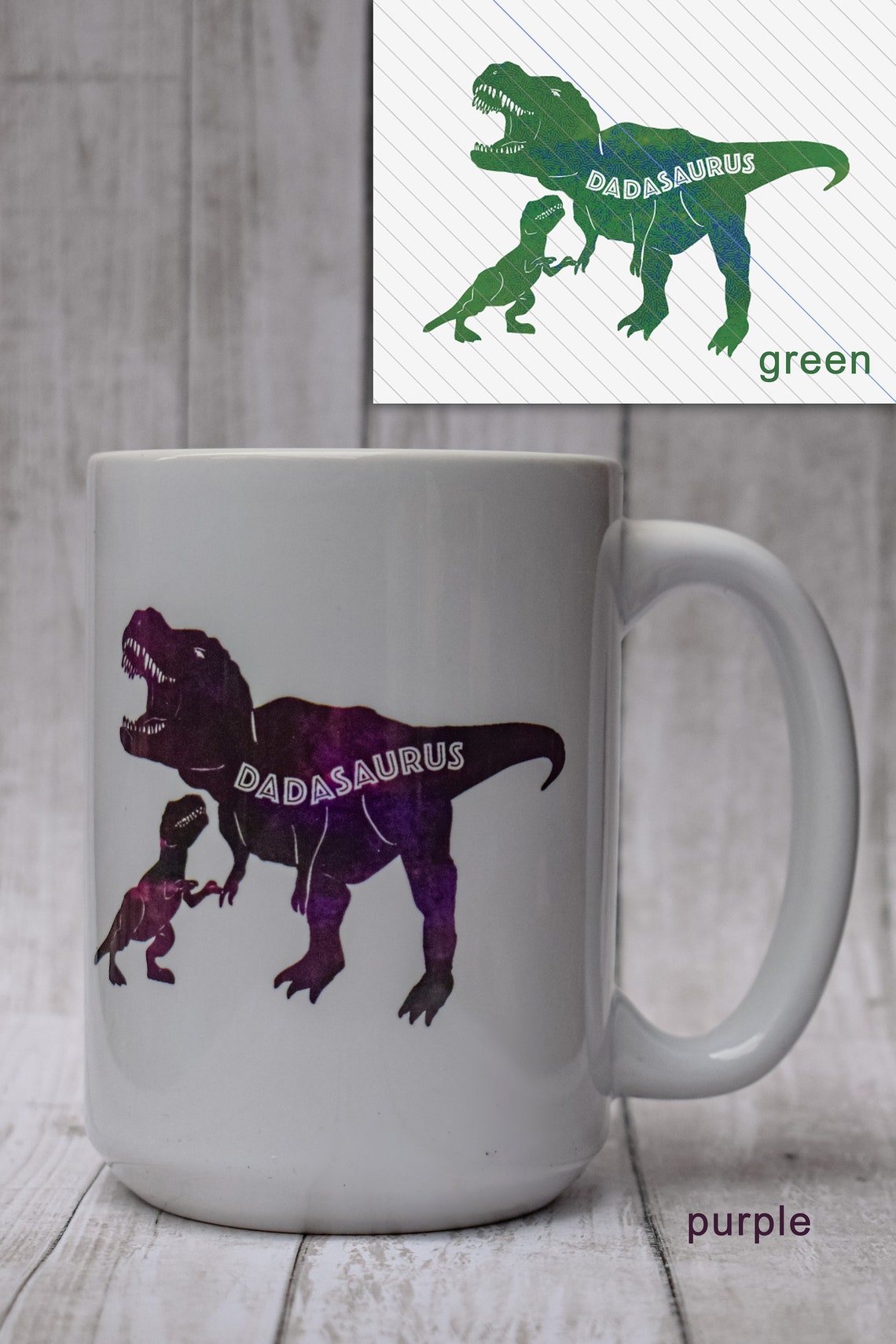 CUSTOM Dadasaurus Mug - Etsy