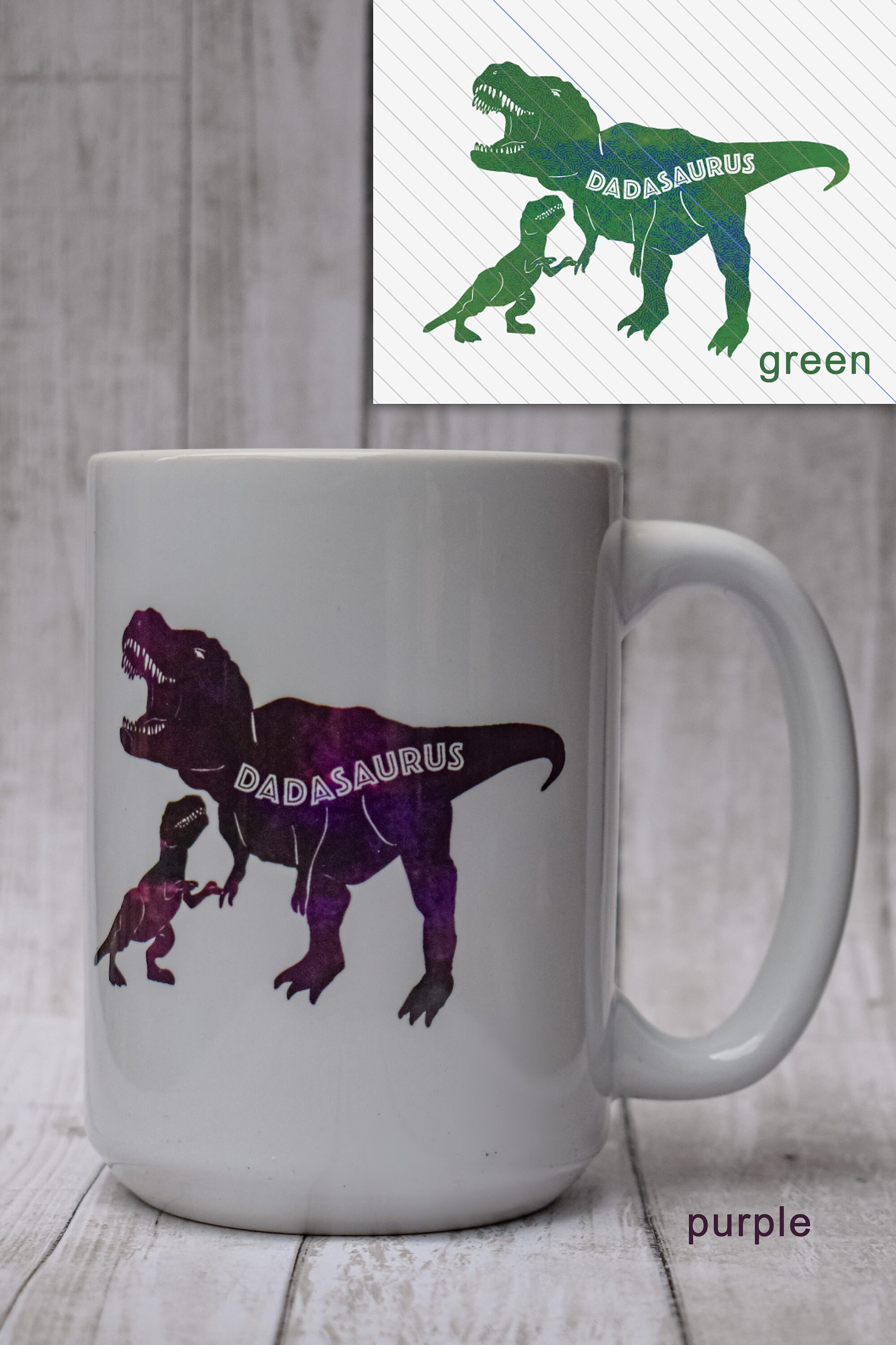 CUSTOM Dadasaurus Mug - Etsy