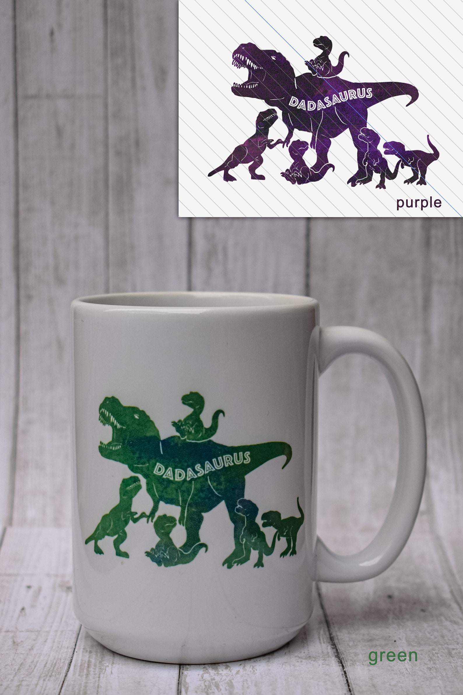 CUSTOM Dadasaurus Mug - Etsy