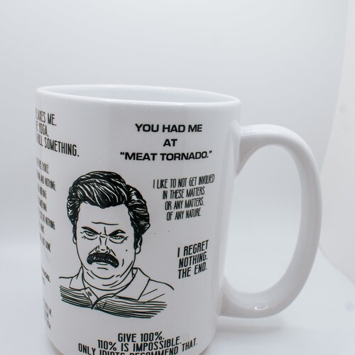 Ron Swanson Parks and Rec Funny Coffee Mug the Office Mug - Etsy