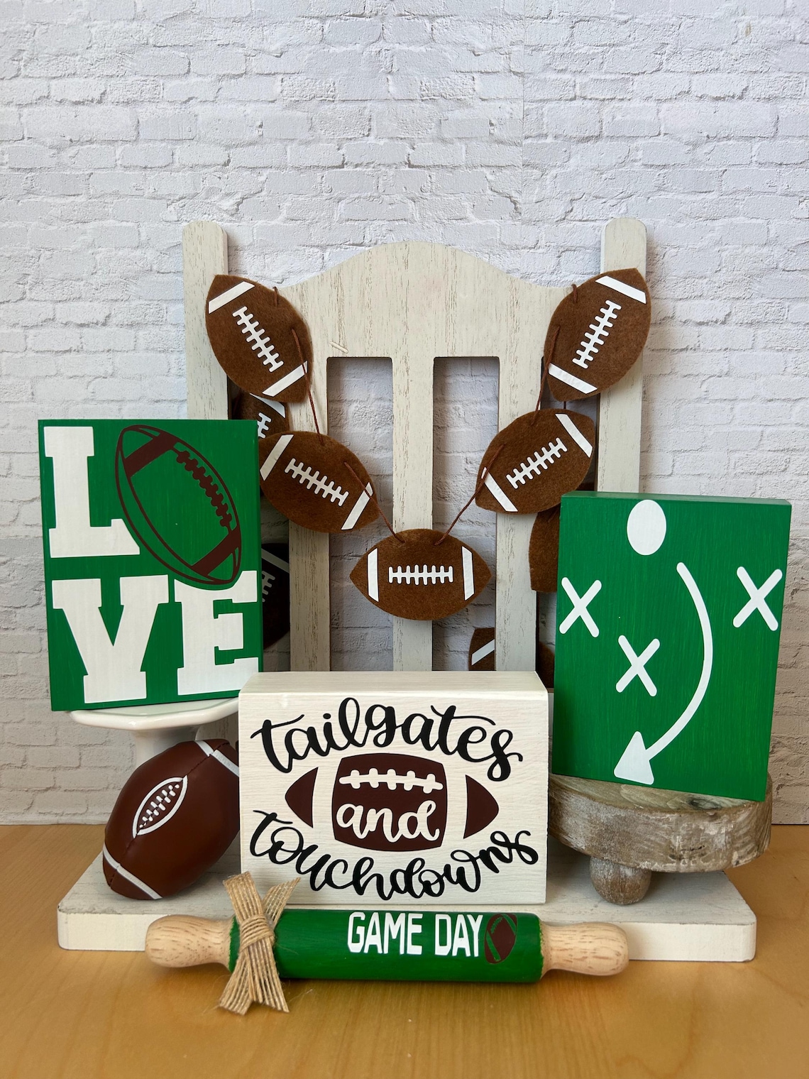 Felt Football Garland: 48in Sports Party Decor - Etsy