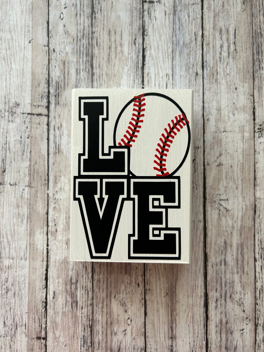 Reclaimed Wood Baseball Sign: Tiered Tray Sports Decor - Etsy