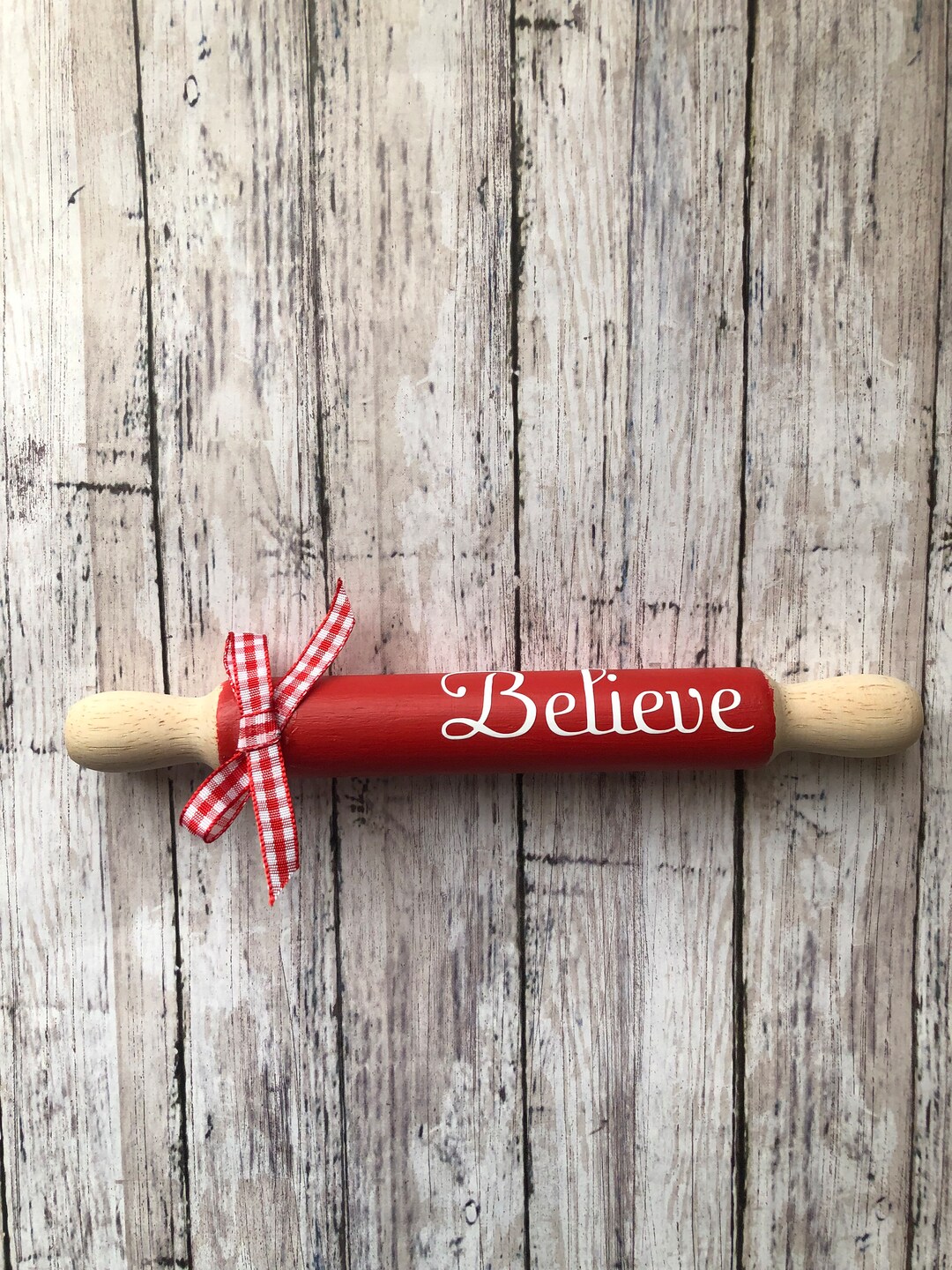 Mini Rolling Pin, Christmas Mini Rolling Pin, Believe, Tiered Tray ...