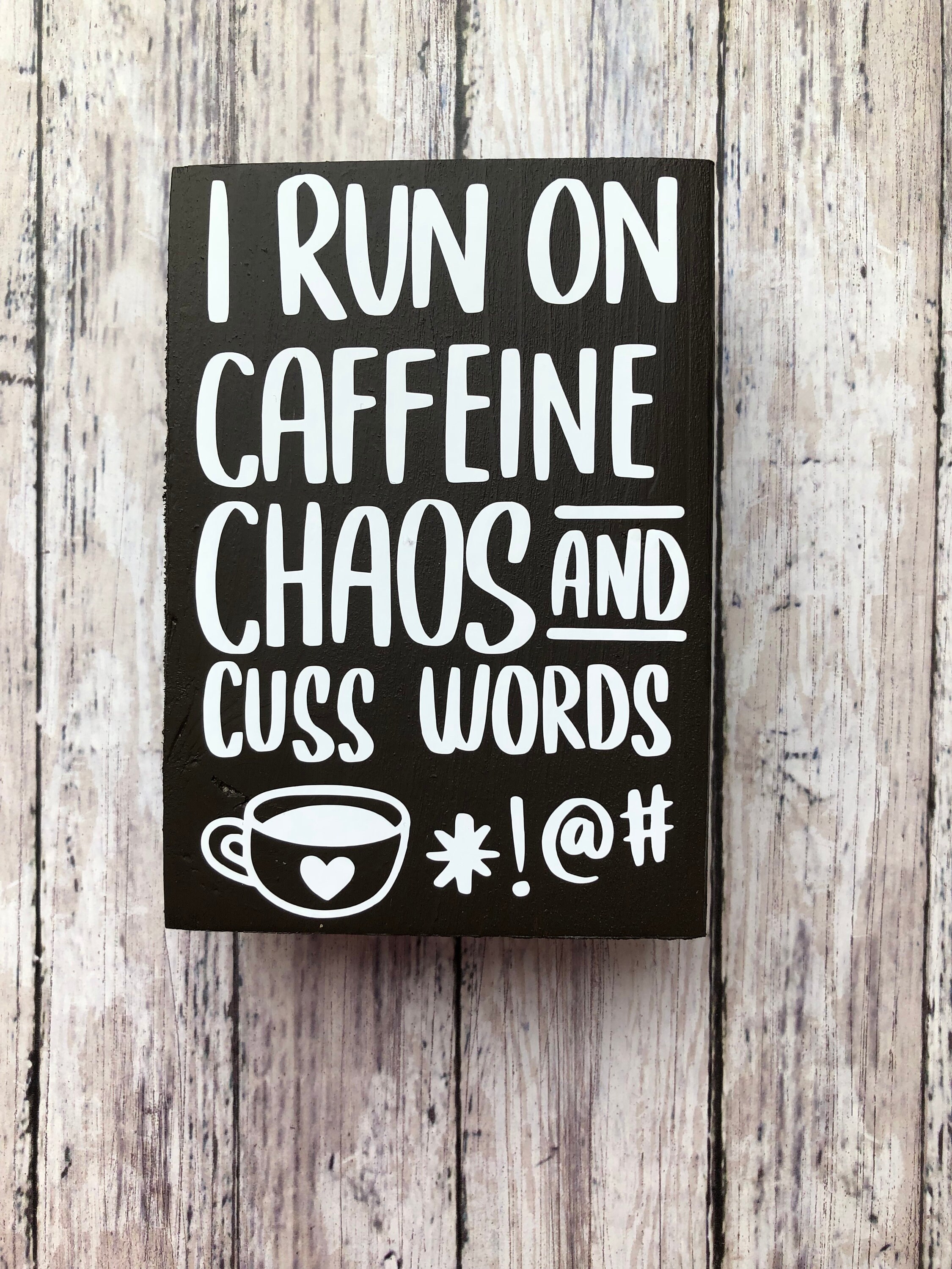 Wood Coffee Sign Coffee Sign Tiered Tray Decor Coffee - Etsy