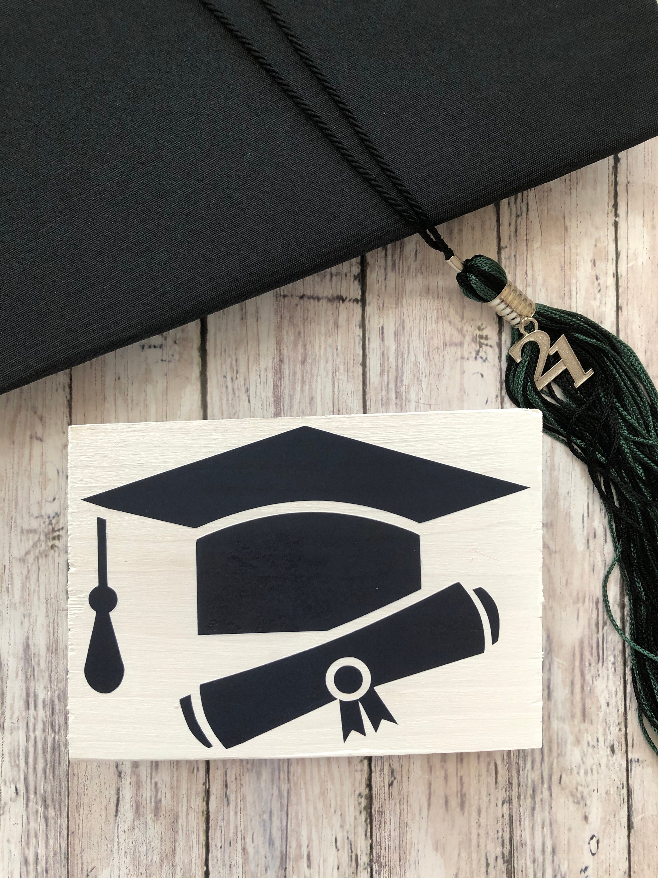 Graduation decor graduation tiered tray decor cap and | Etsy