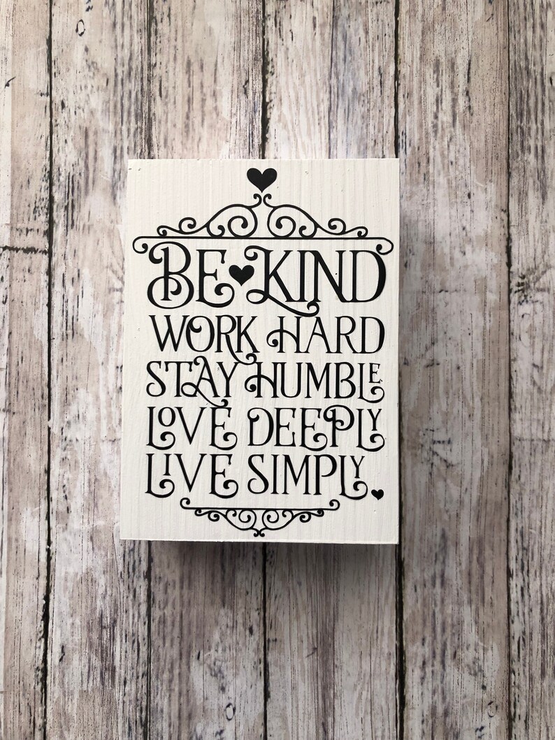 Affirmation Sign, Tiered Tray Decor, Farmhouse Decor, Be Kind, Work ...