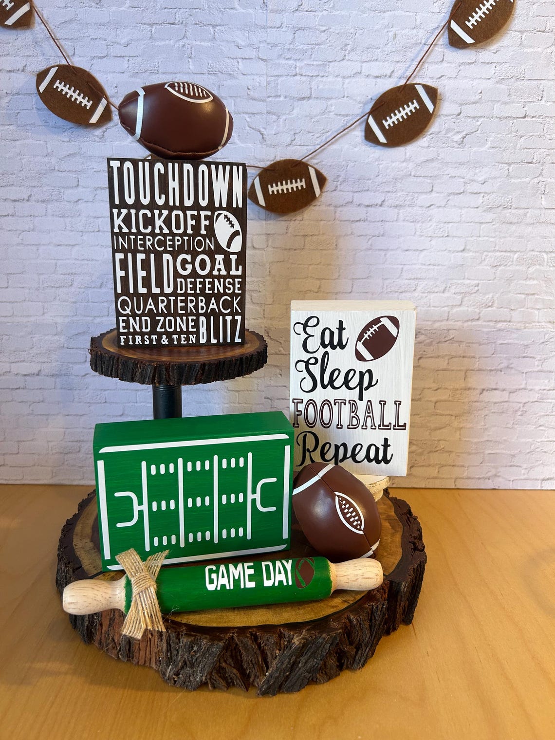 Felt Football Garland: 48in Sports Party Decor - Etsy