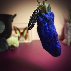 Blue Goldstone Lucky Rabbit’s Foot - Etsy