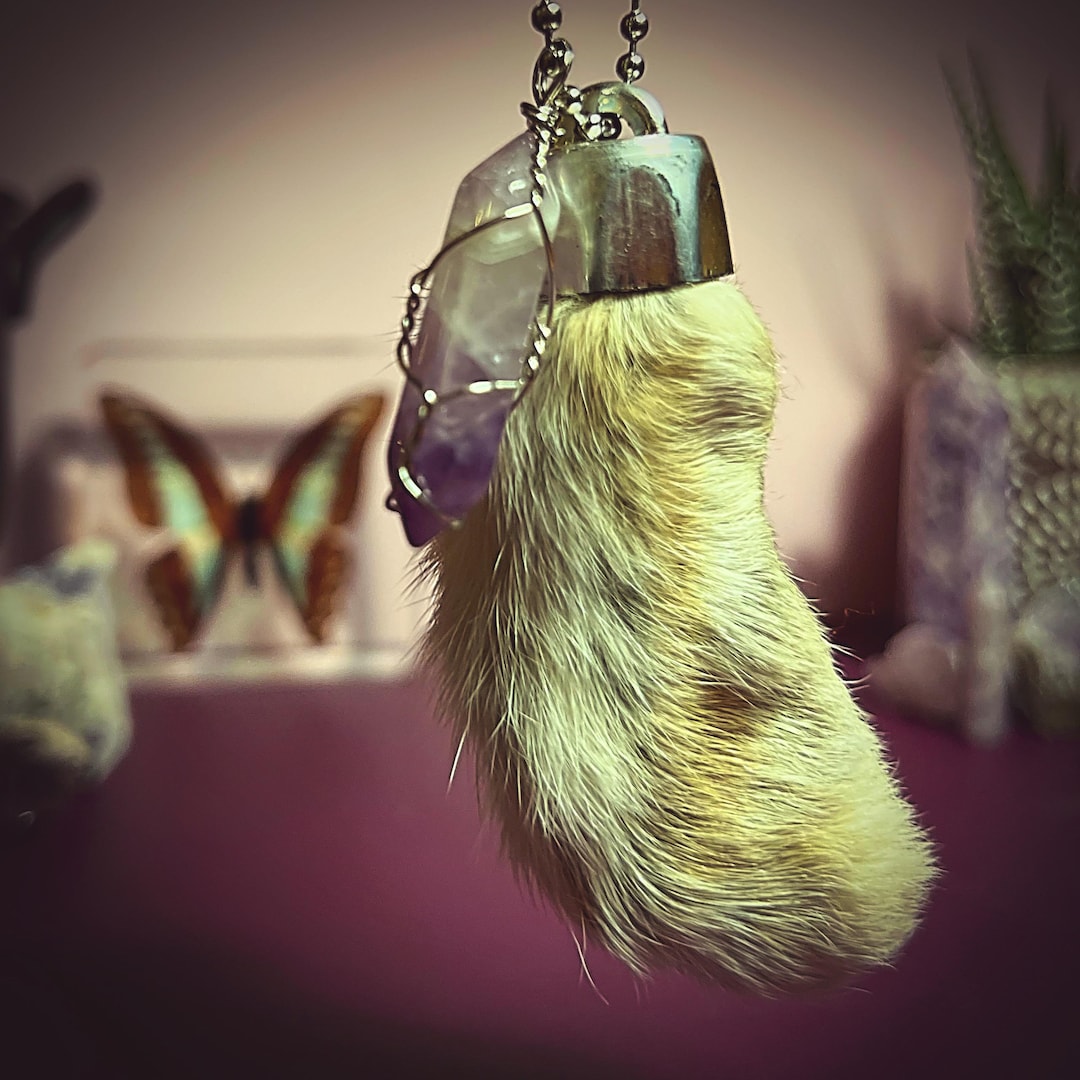 Amethyst Lucky Rabbit’s Foot - Etsy
