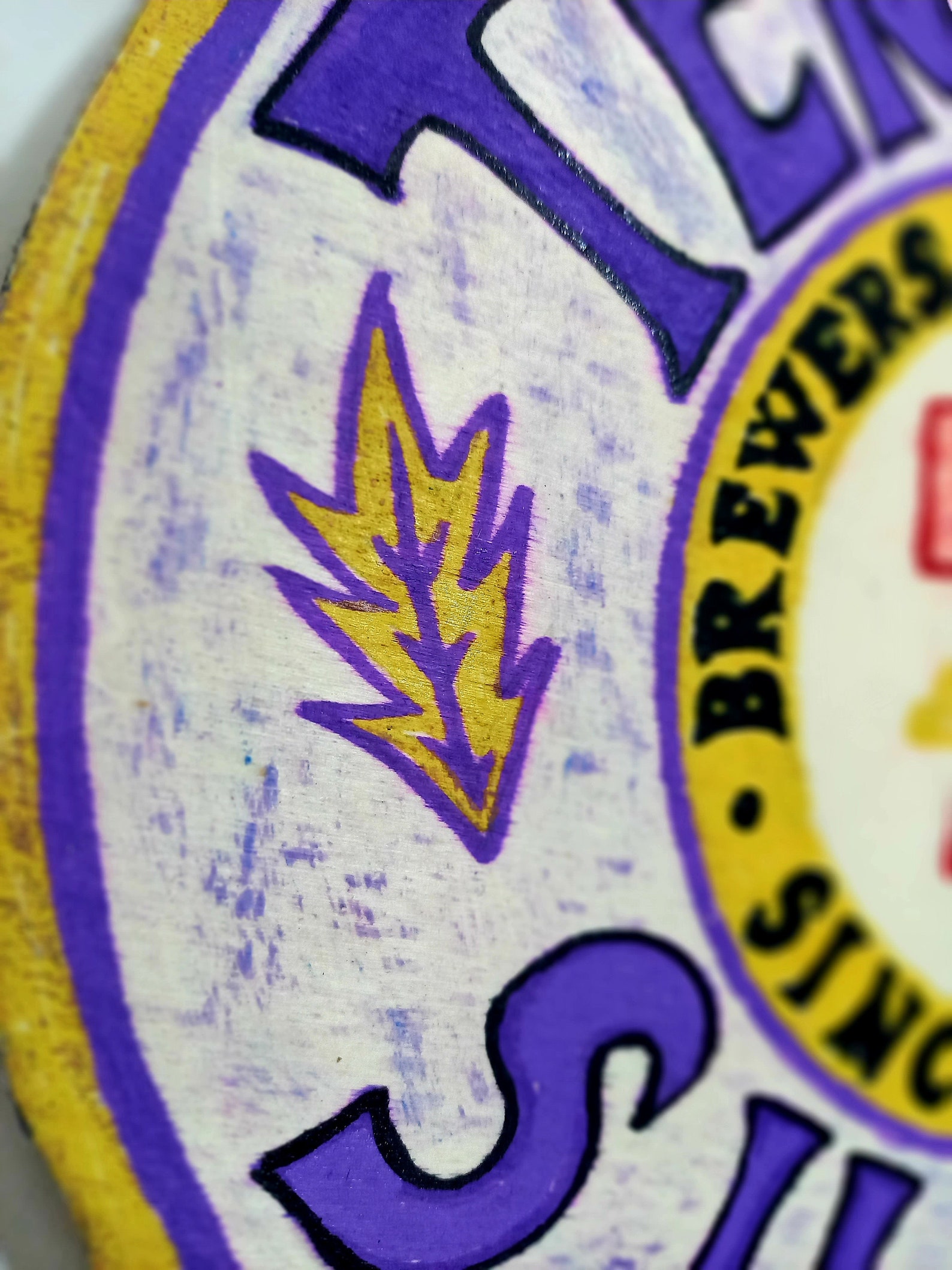 Tennents Sign logo artwork Multilayer peint à la main | Etsy