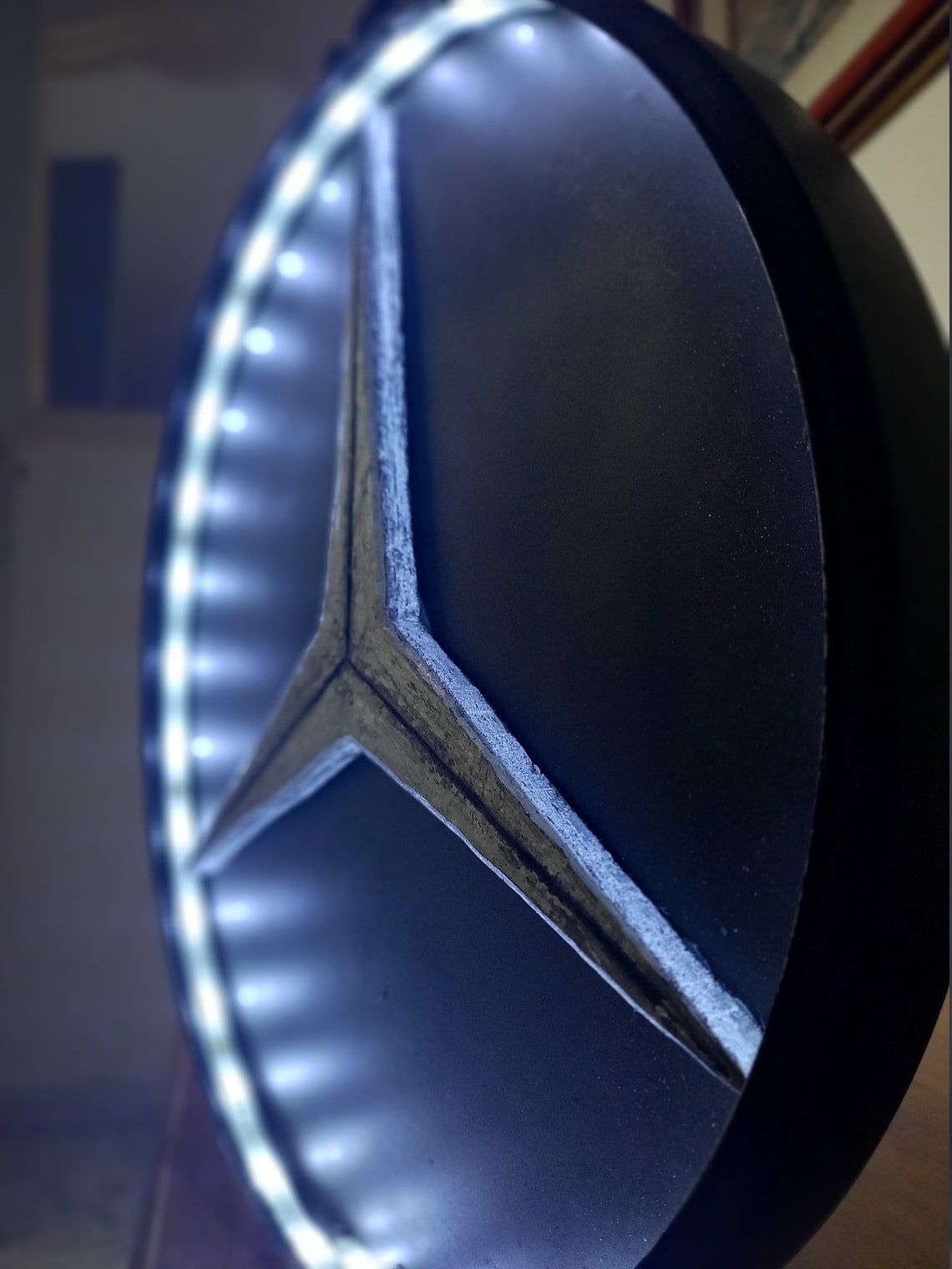 Mercedes LED Logo 3D LED 3D lampe mercedes led Lamp | Etsy