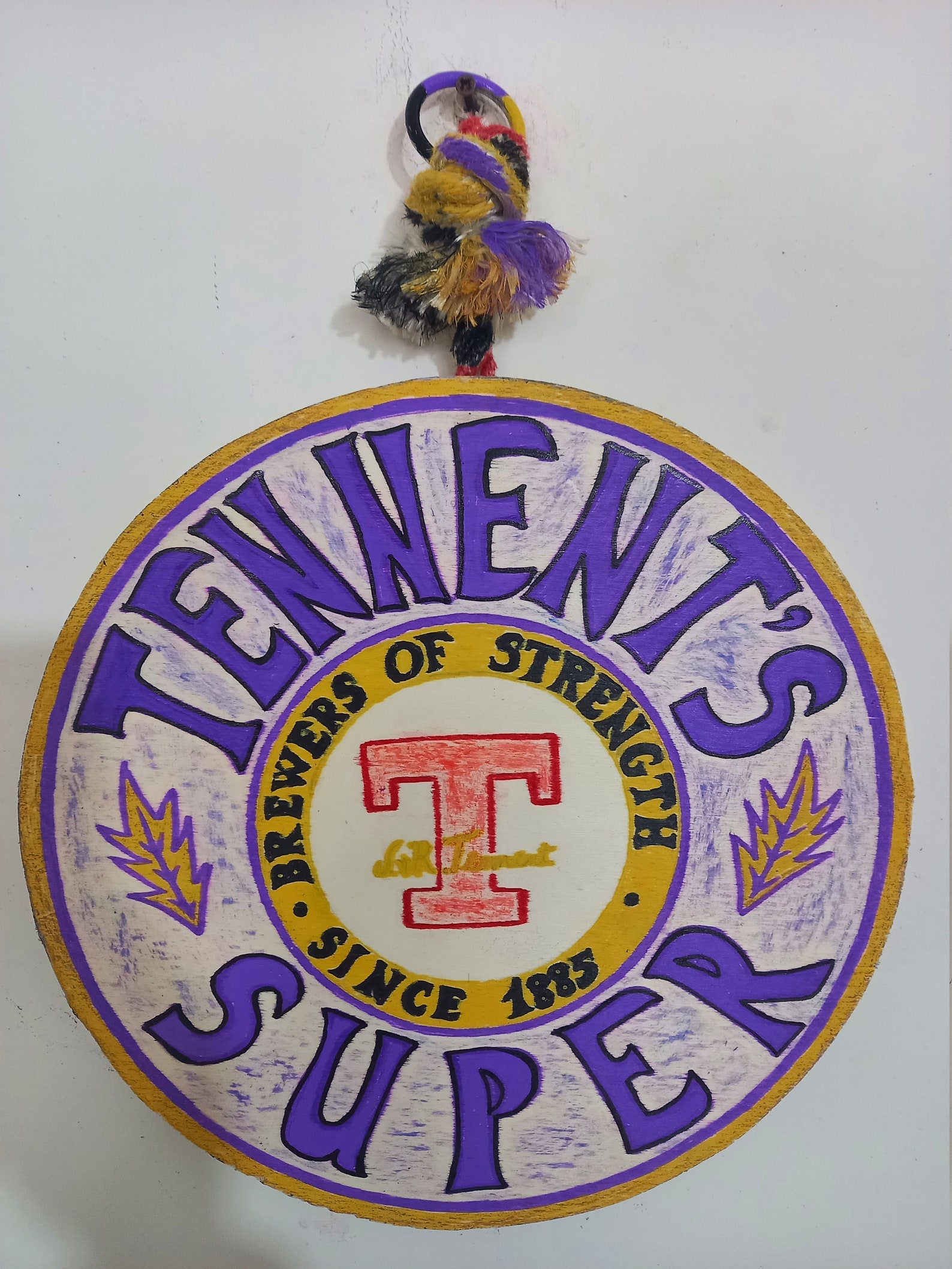 Tennents Sign logo artwork Multilayer peint à la main | Etsy