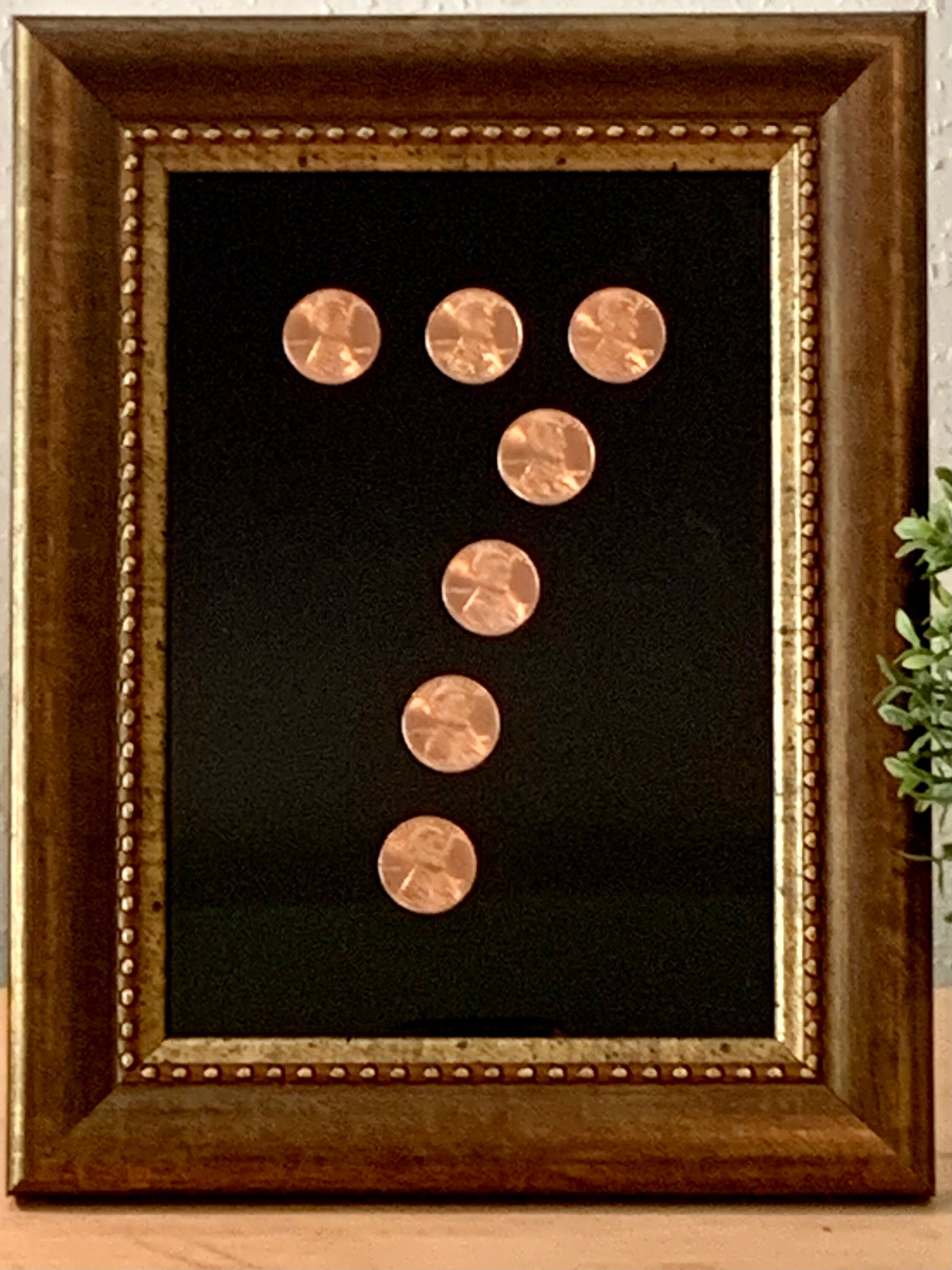 7th Copper Coin Anniversary Gift Idea for Husband Framed 7 Year Penny ...