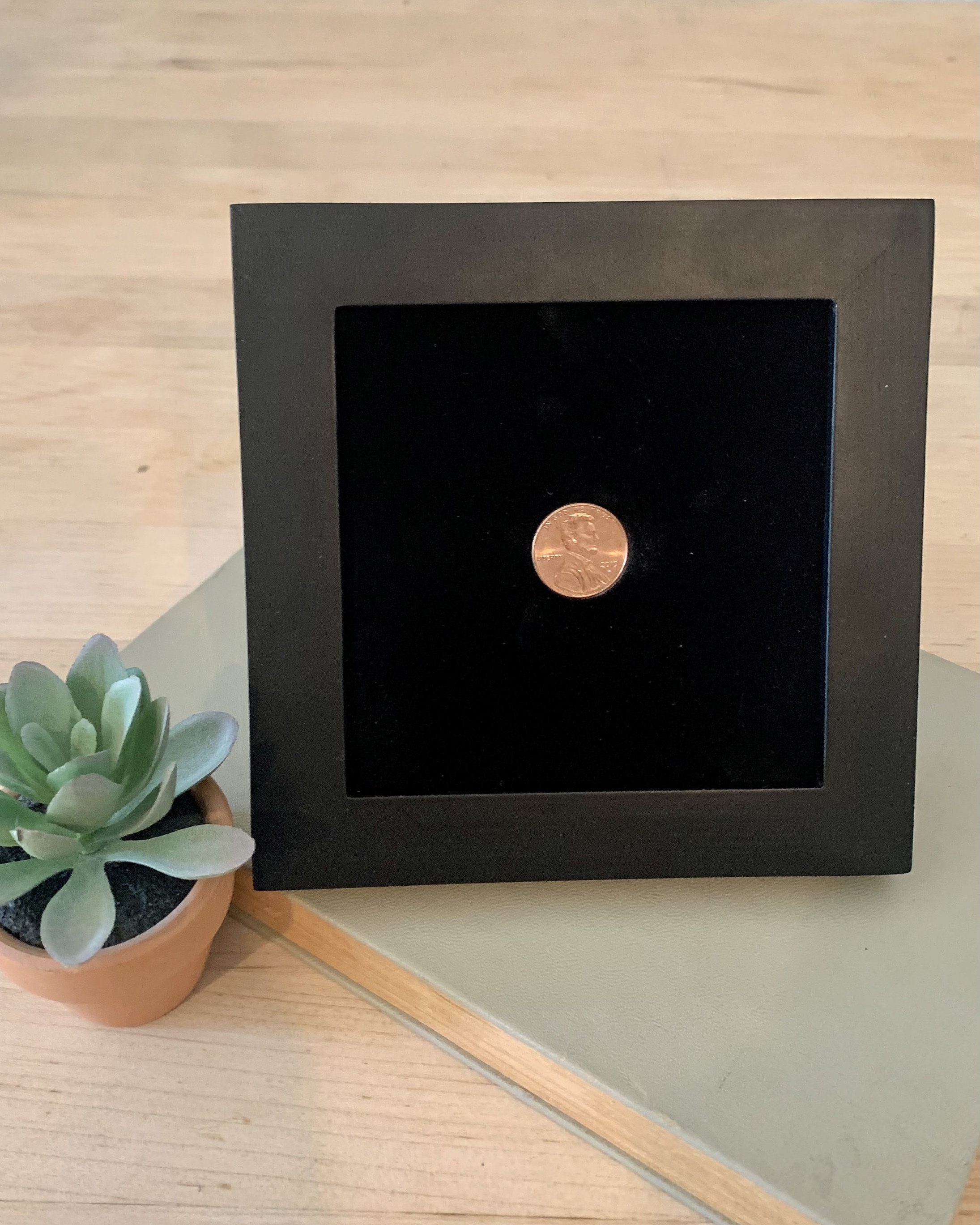 Coin Display Kit Found Good Luck Penny Penny Collector Frame Any US ...