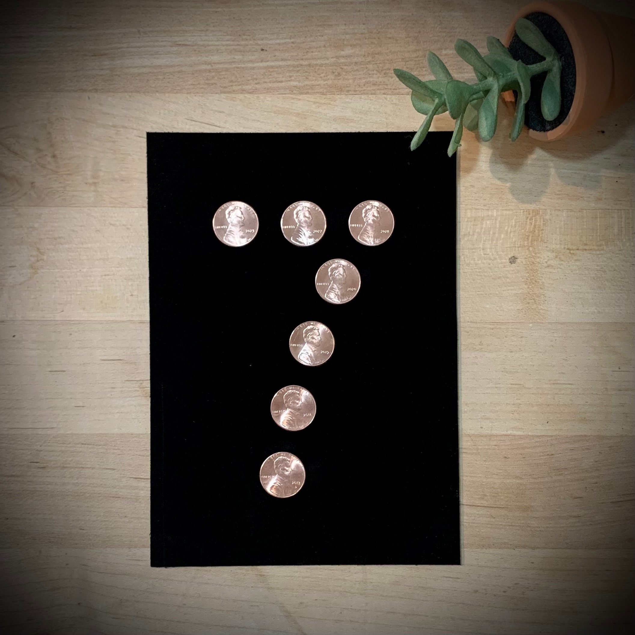 Lucky Number 7 Modern Sign Simple Minimalist Lucky 7 Dot Matrix Seven ...