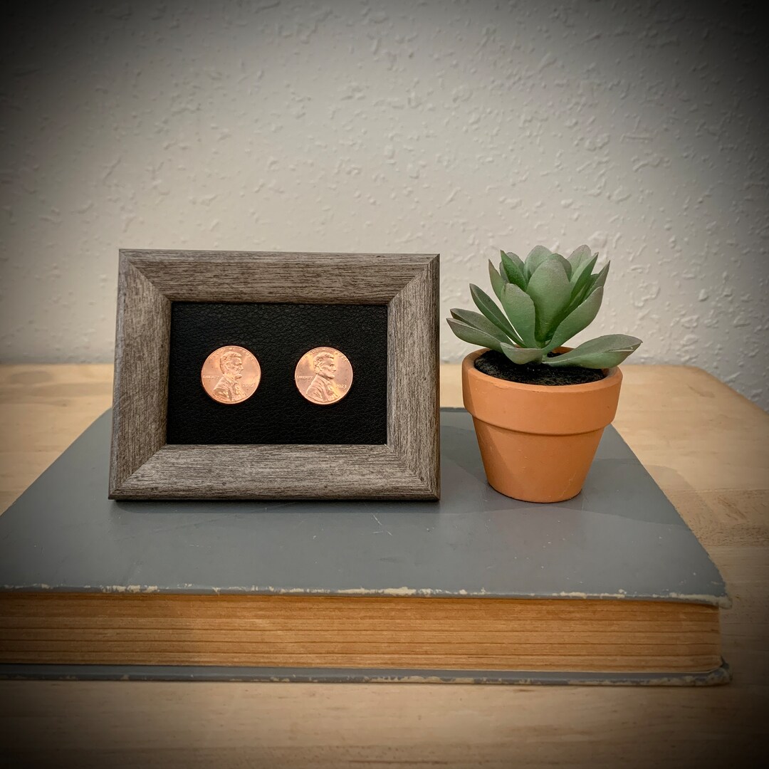 7th Anniversary Gift Idea for Husband Copper Coin Framed 7 Wedding ...