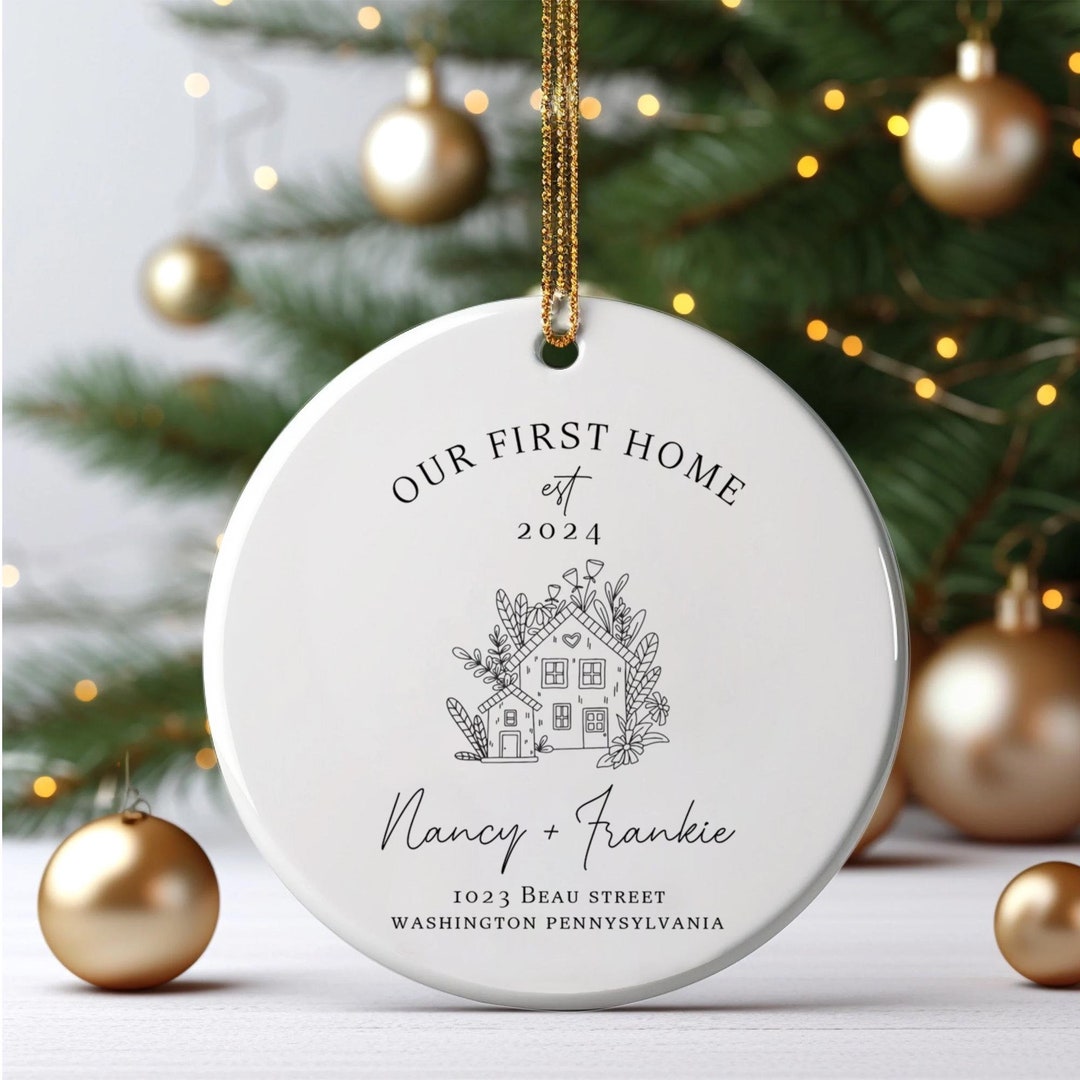 Our First Home Ornament,first New Home Ornament,personalized New Home ...