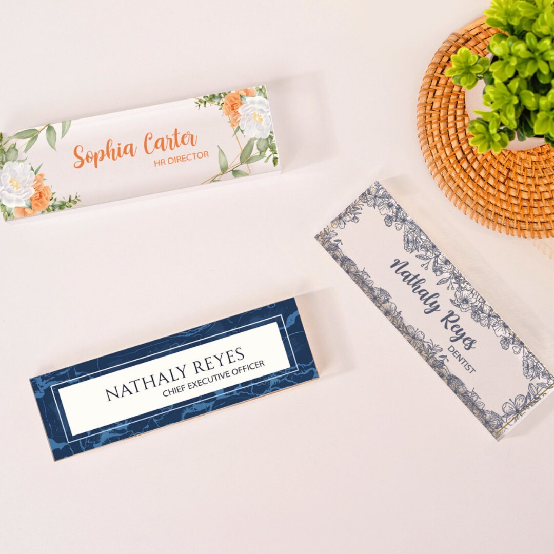 Custom Desk Name Sign, Acrylic Desk Name, Personalized Teacher Name ...