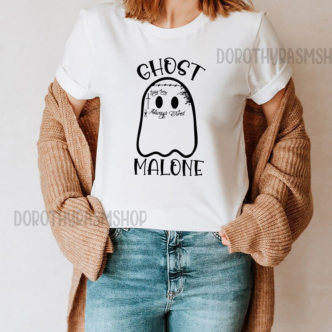 Ghost Malone T-shirt Funny Halloween Rapper Shirt Ghost - Etsy