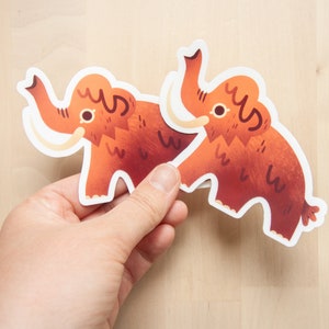Mammoth Sticker, Ice Age Sticker, Wooly Mammoth Art - Etsy