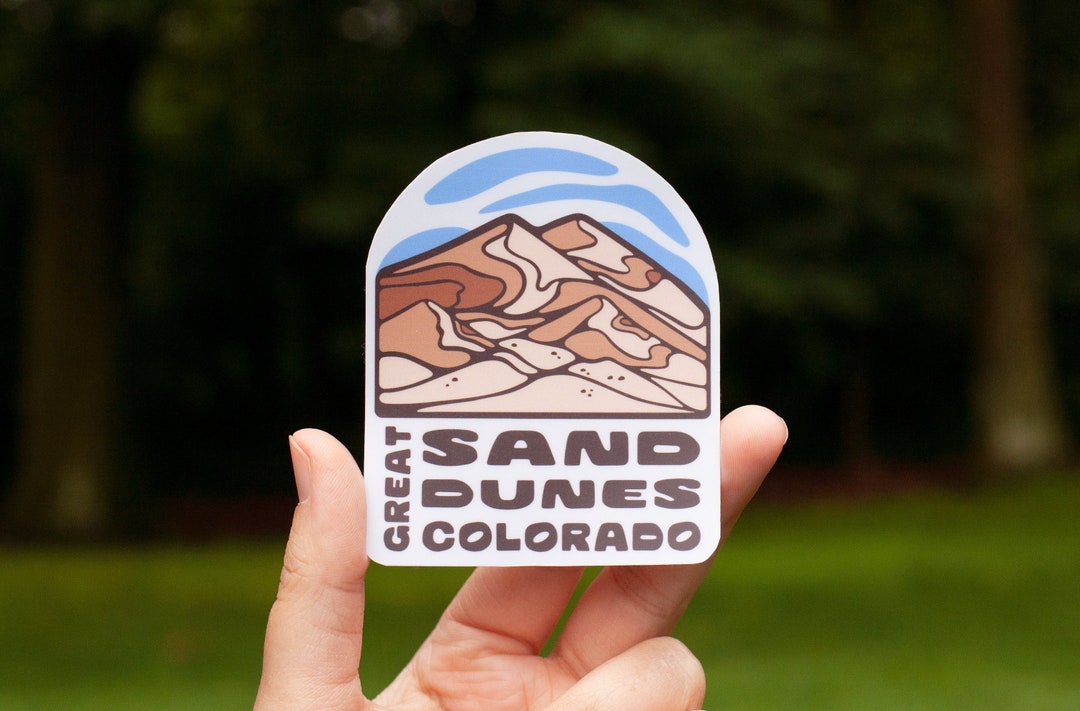 Great Sand Dunes Sticker, Colorado National Park Weatherproof Vinyl ...