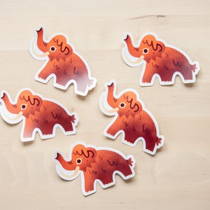 Mammoth Sticker, Ice Age Sticker, Wooly Mammoth Art - Etsy
