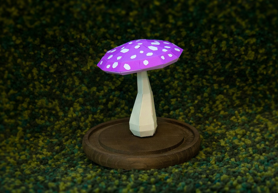Papercraft 3D Spooky Mushroom | DIY Cardstock Mushroom | Paper Mushroom ...