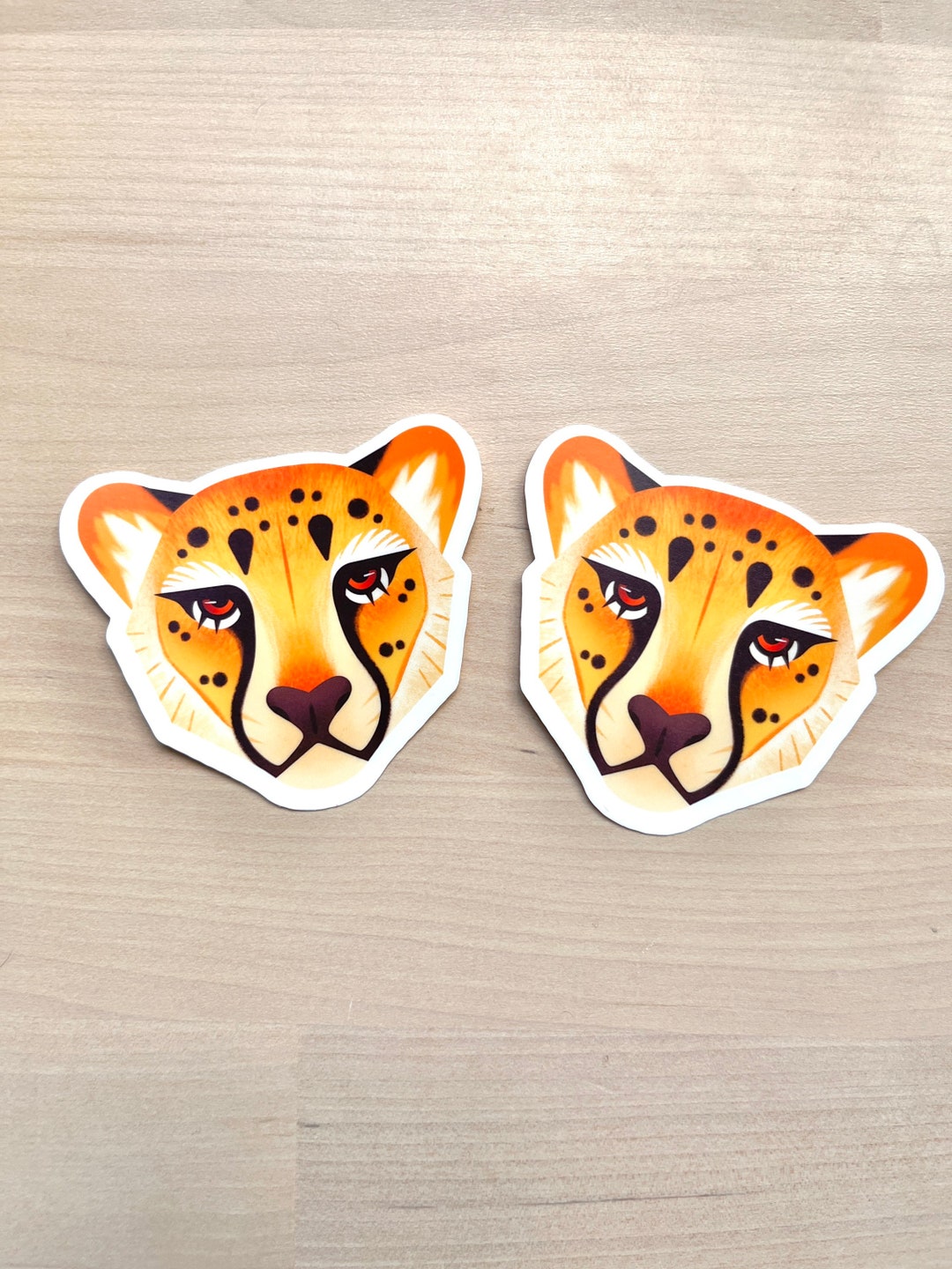 Cheetah Vinyl Sticker, Cheetah Art Sticker, Safari Art Sticker - Etsy