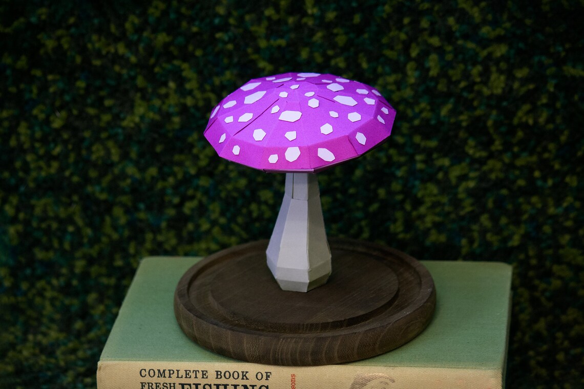 Papercraft 3D Spooky Mushroom DIY Cardstock Mushroom Paper - Etsy