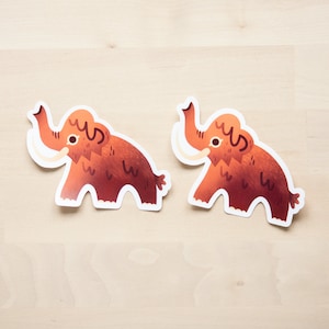 Mammoth Sticker, Ice Age Sticker, Wooly Mammoth Art - Etsy