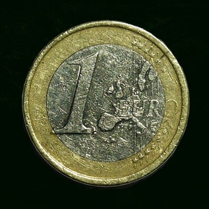1 Euro Spain 2003 With Extreme Minting Weaknesses Misprints Unique ...